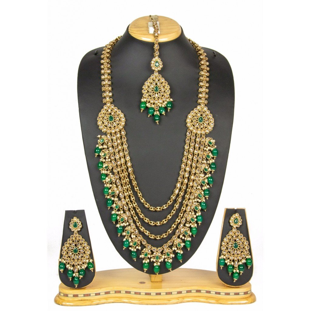 Resplendent Polki Style Reverse AD Long Rani Haar
