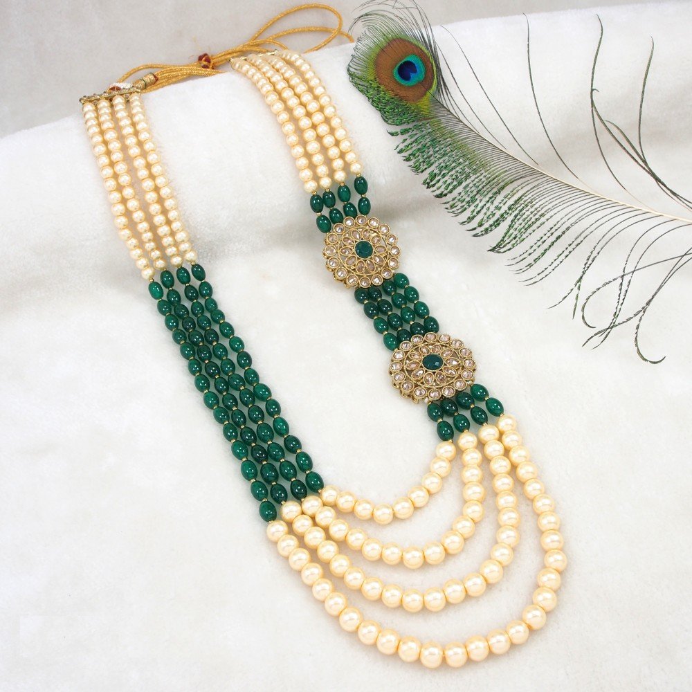 Dulha Mala Embellished With Crystal Ad Work