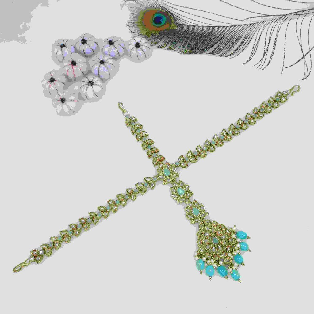 Polki Mathapati Embellished With Reverse Ad
