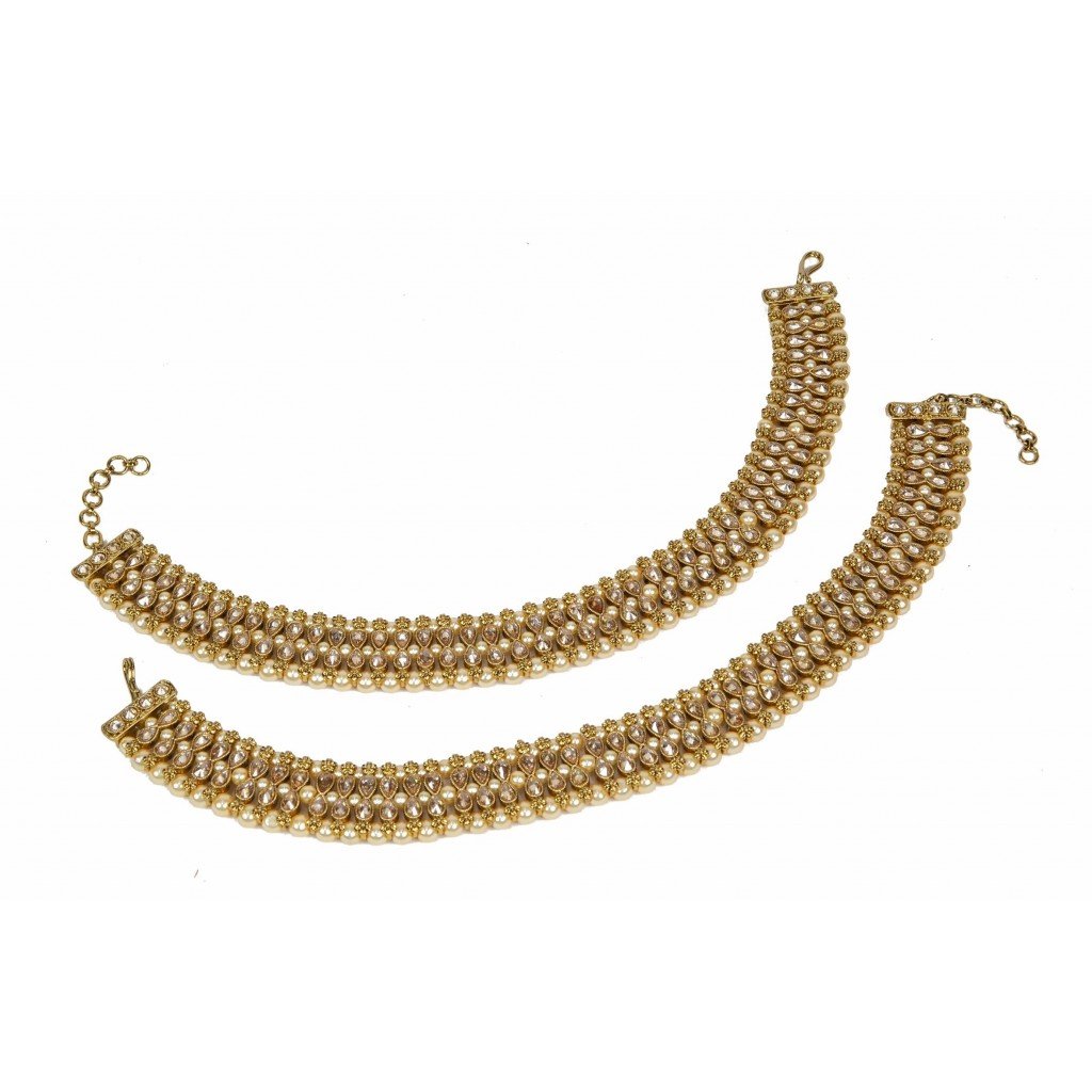 Get Polki Payal Online at affordable price - Mangalmani Jewellers